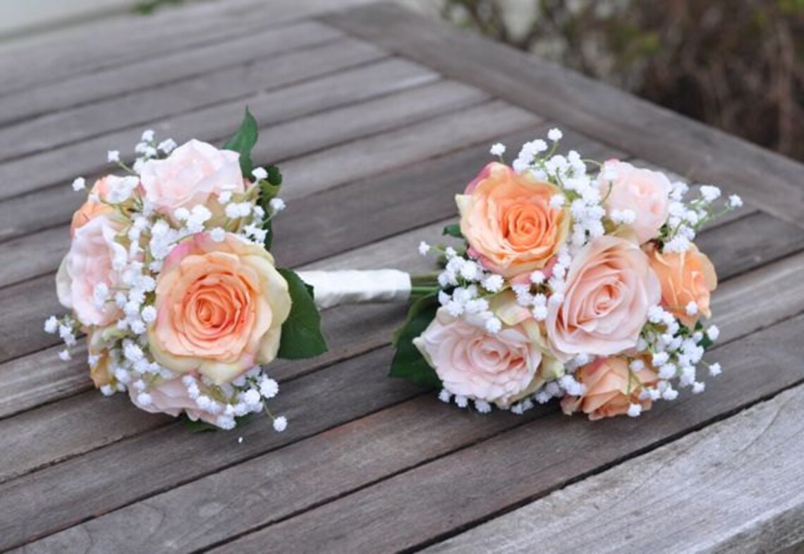 Wedding Bouquet Bridal Bouquet Silk Wedding Flowers Wedding | Etsy