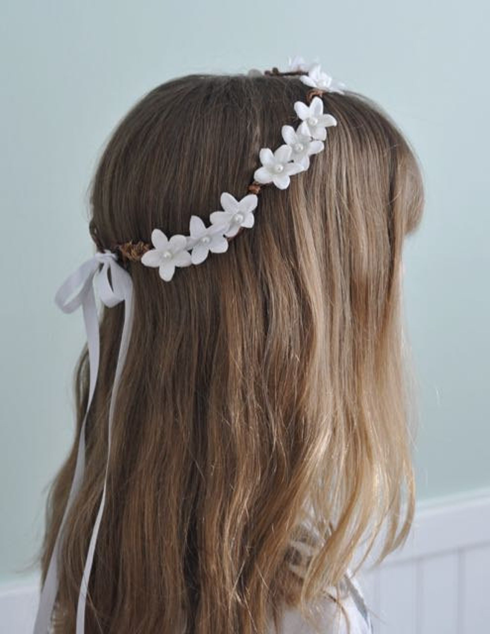 First Communion Headpiece First Communion Flower Crown White - Etsy