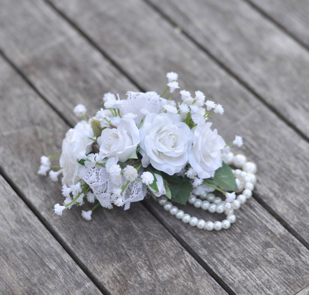 Rose Corsage, Wedding Flowers, Wedding Corsage, Prom Corsage, Wrist ...