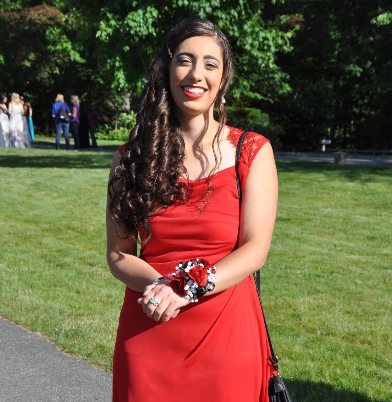 Red Rose Corsage, Wedding Flowers, Wedding Corsage, Prom Corsage, Wrist ...