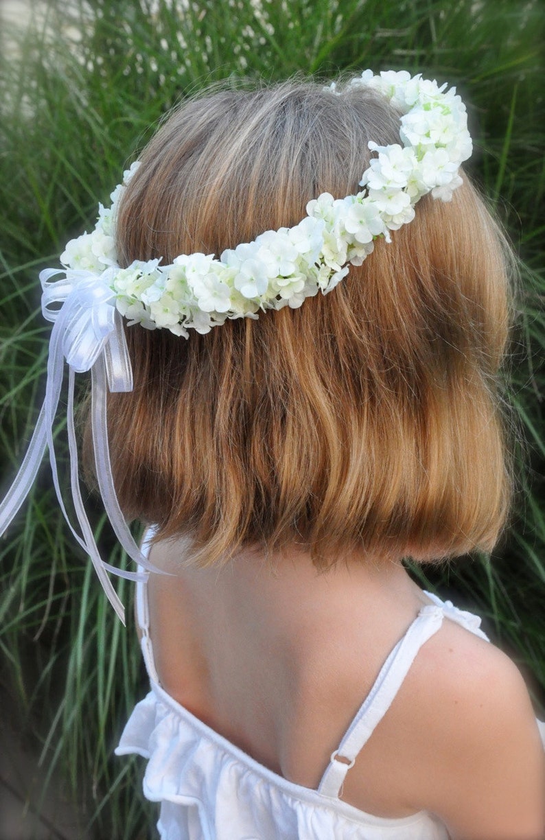 First Communion Headpiece, First Communion Flower Crown, White Flower ...