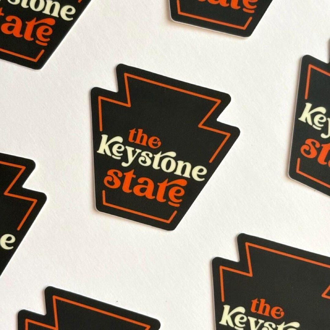 Keystone State Pennsylvania Sticker — Outdoorsy Vinyl Decal, PA Pride ...