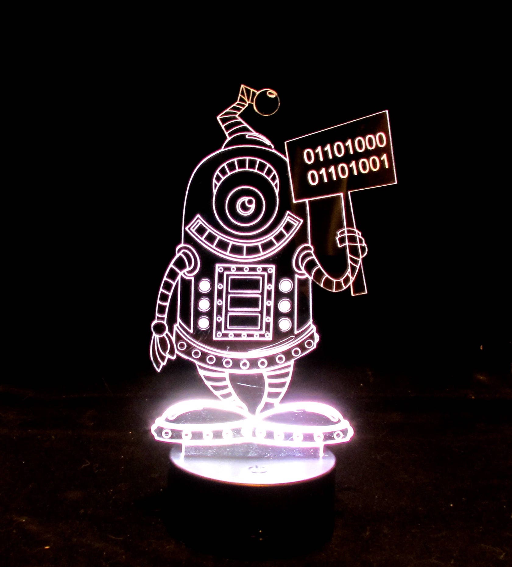 Robot LED Light | Etsy