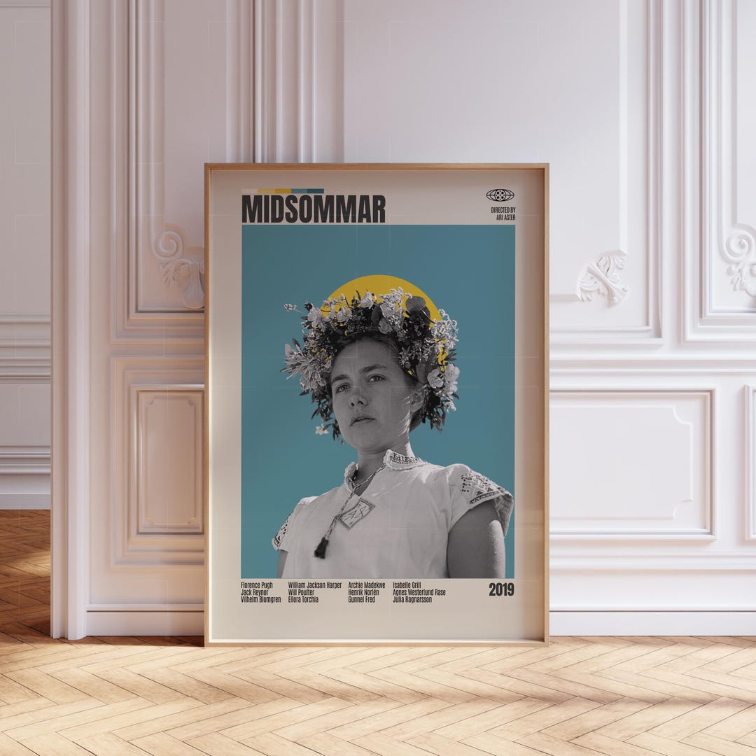 Midsommar Poster, Retro Movie Print, Midcentury Modern, Retro TV Show ...