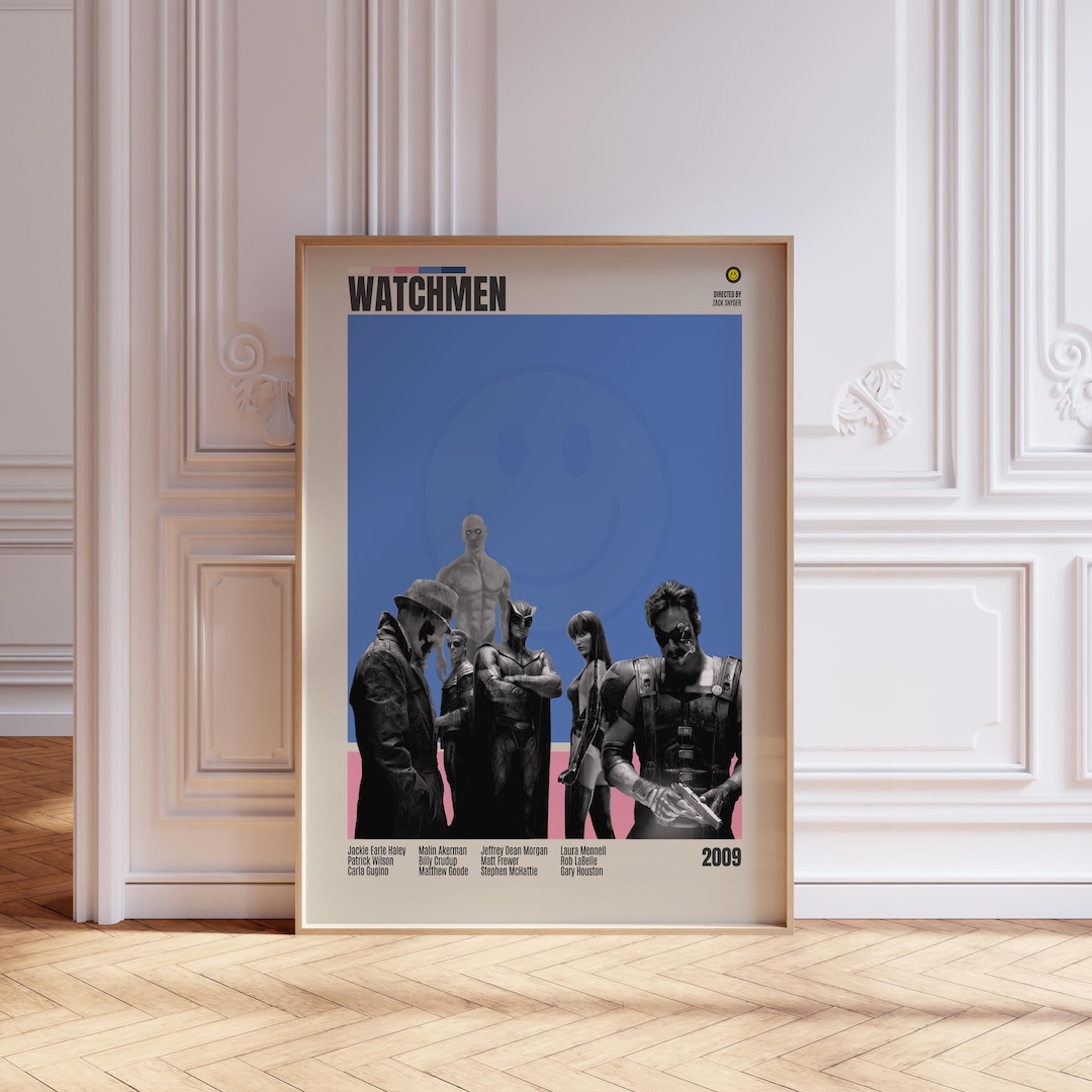Watchmen Poster, Zack Snyder, Retro Movie Print, Midcentury Modern ...