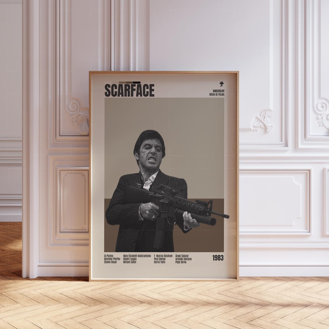 Scarface Movie Poster: Retro Film Art (multiple Sizes Available) - Etsy