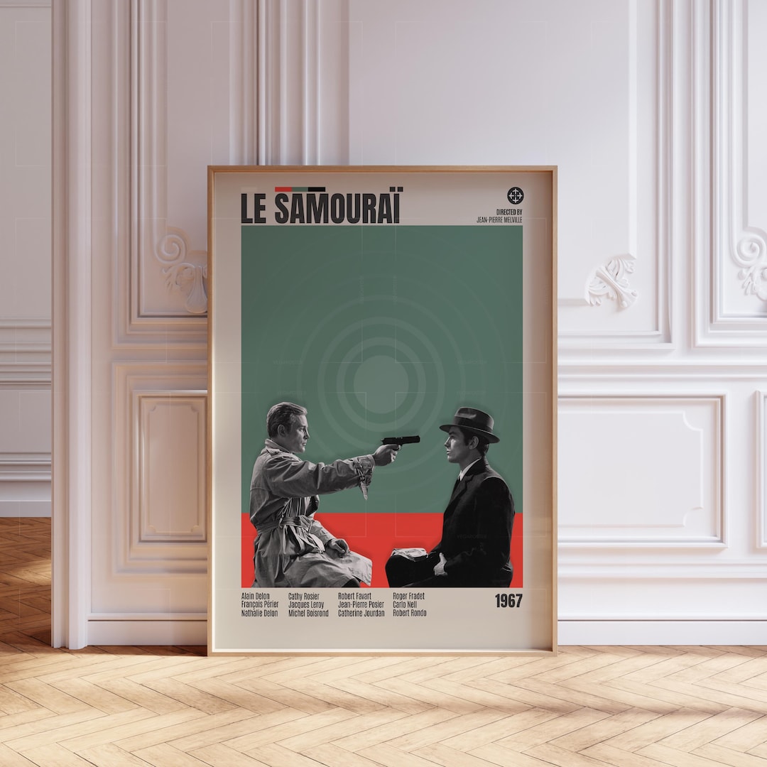 Le Samouraï, Retro Movie Print, Midcentury Modern, Retro TV Show Poster ...