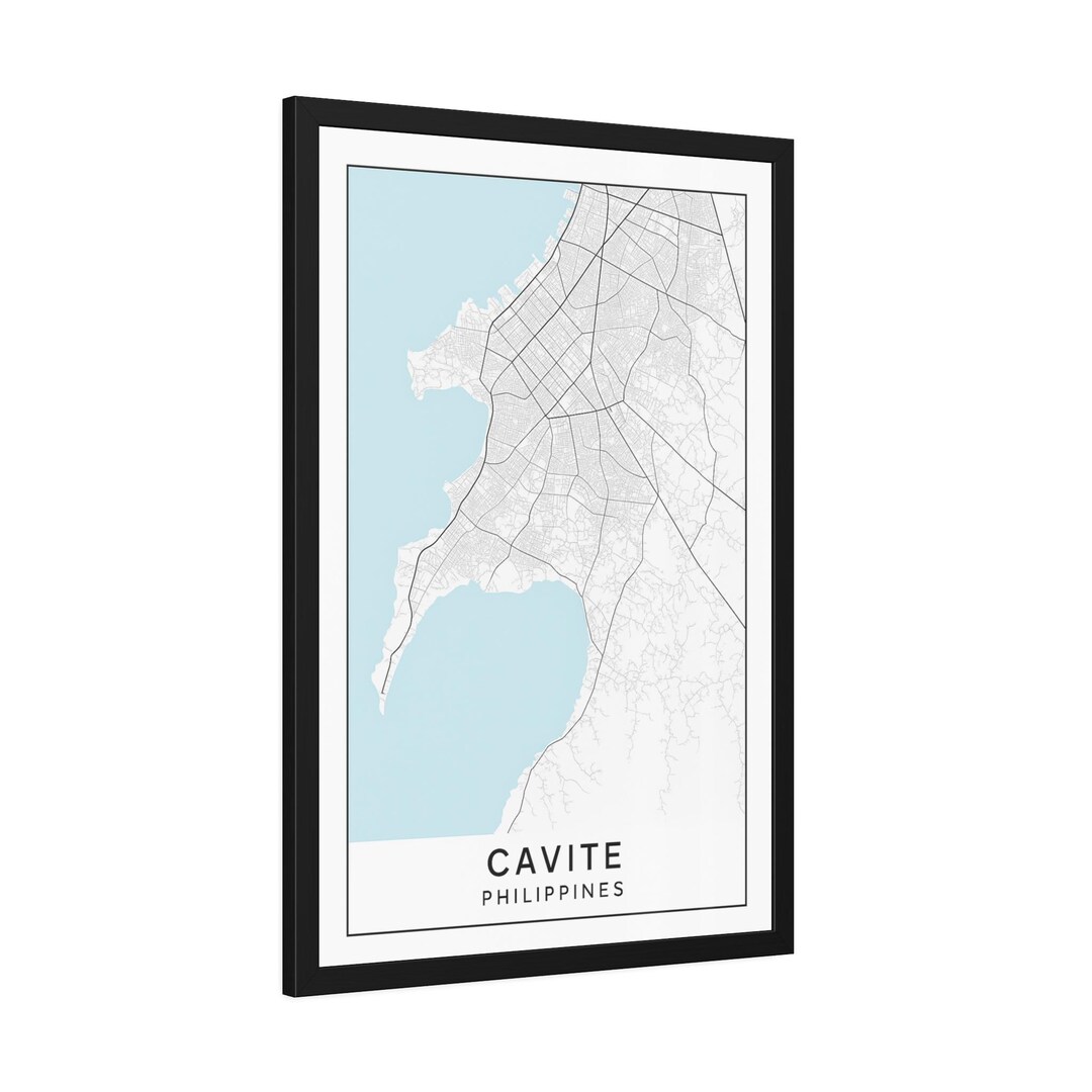 Cavite Philippines Wall Art Framed Paper Poster | City Illustration - Etsy