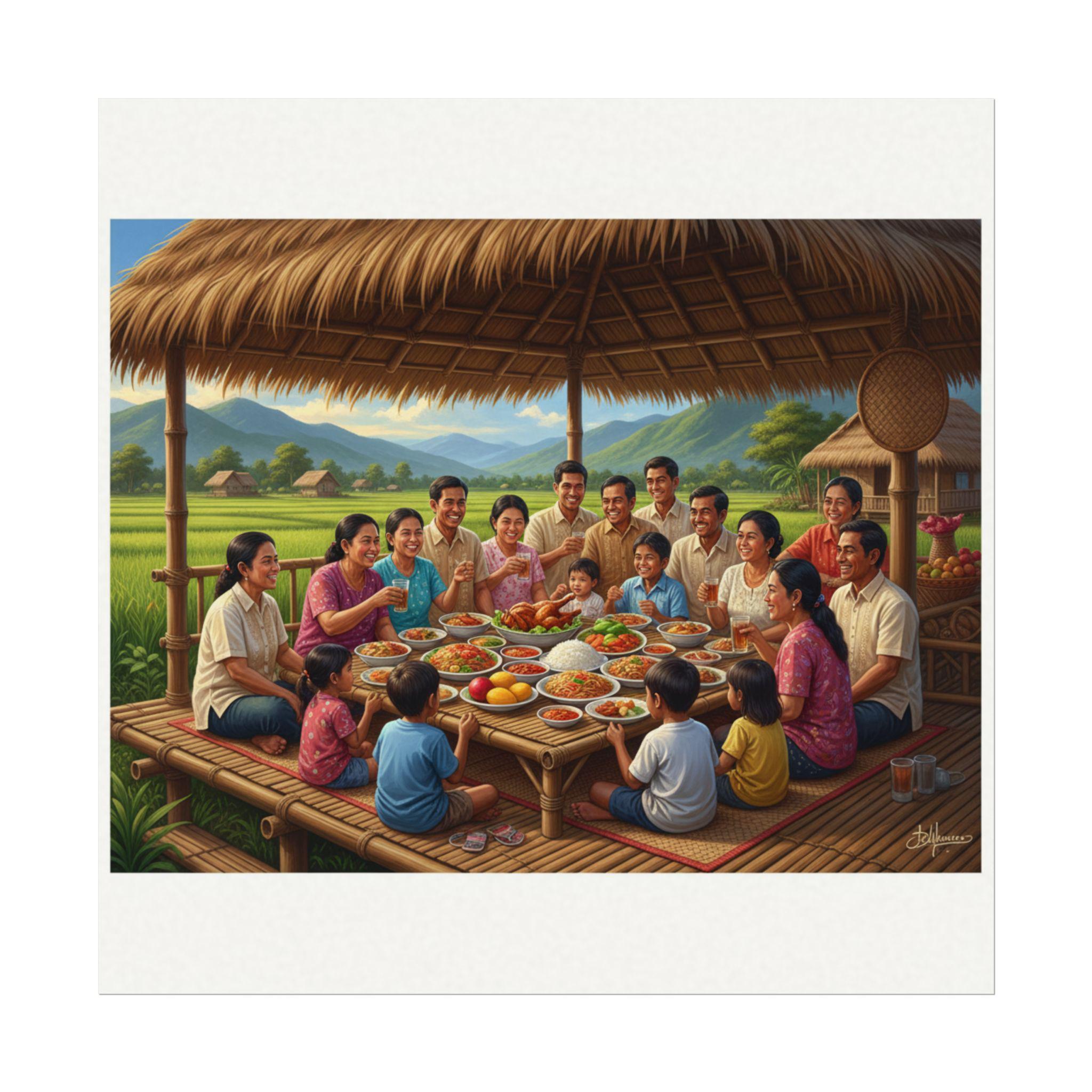 Bright, Hand-painted Scenes of Filipino Table Life - Etsy