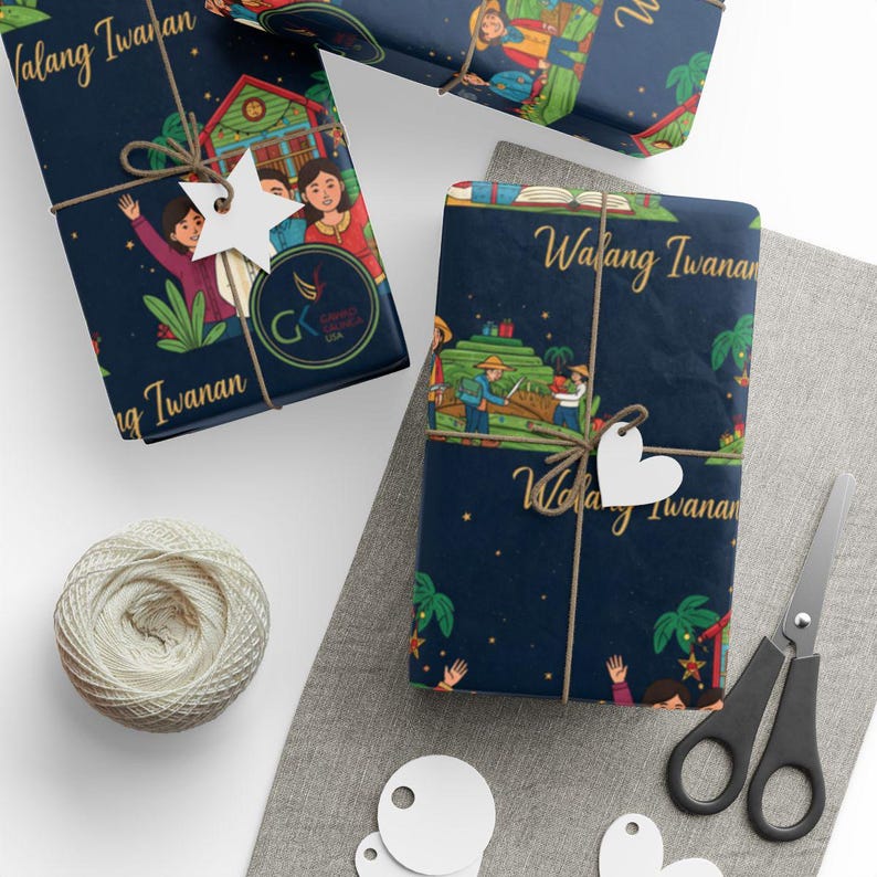 Walang Iwanan Gift Wrapping Paper, Filipino Celebration Paper - Etsy