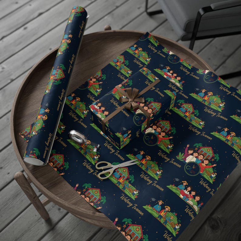 Walang Iwanan Gift Wrapping Paper, Filipino Celebration Paper - Etsy