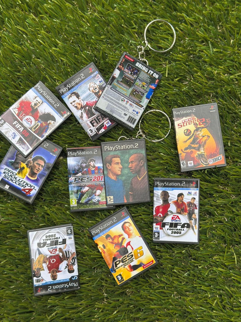 PS2 Sports Game Case – Handmade Keychains & Magnets | Water and Scratch ...