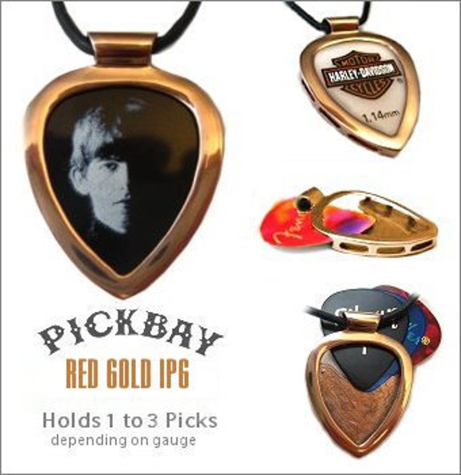 Beatles Guitar Pick licensed & PICKBAY Guitar Pick Holder - Etsy
