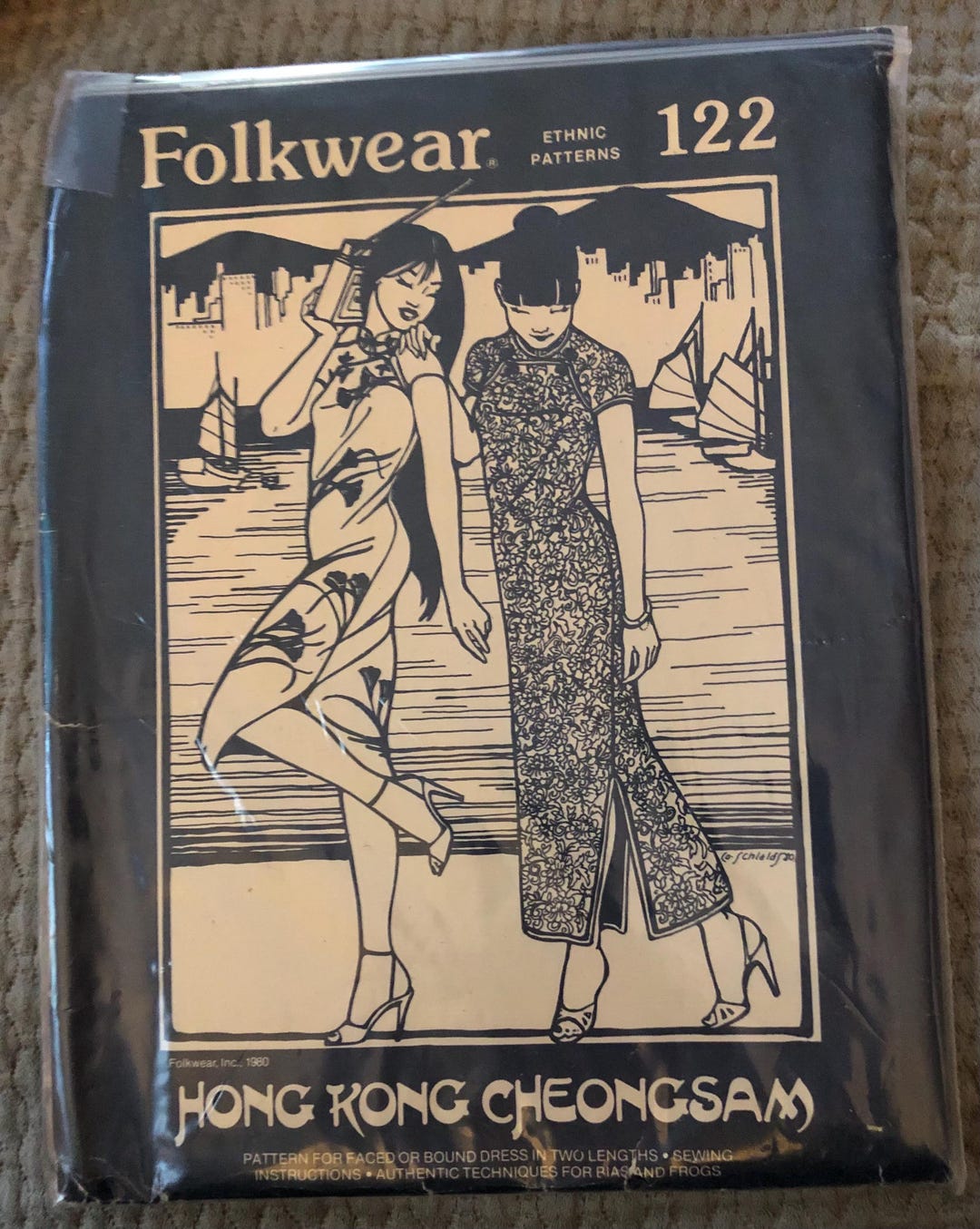 Vintage 1980 Pattern Hong Kong Cheongsam Dress (2) Styles Folkwear ...