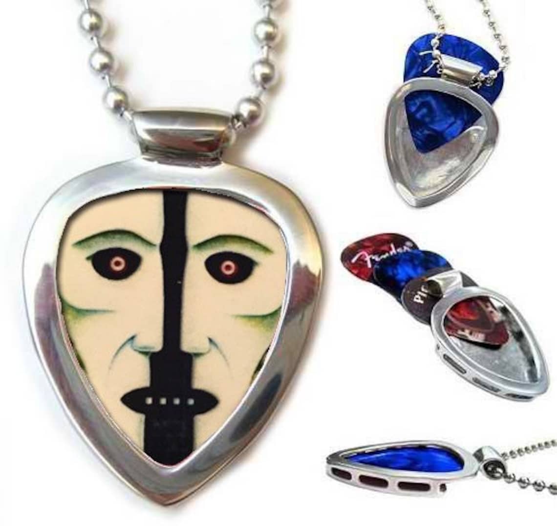 PINK FLOYD "face" Guitar Pick (licensed) + Pickbay Guitar Pick Holder ...