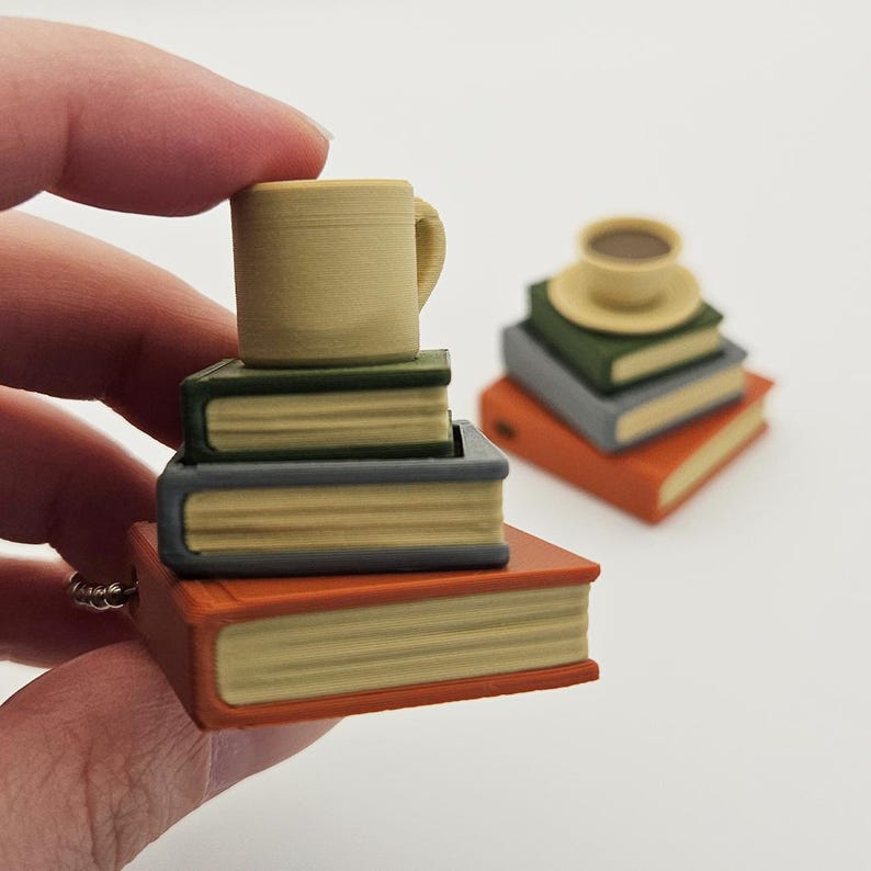 Cozy Book Stack Clicker | Bookworm | Fidget Anxiety & Sensory Toy - Etsy