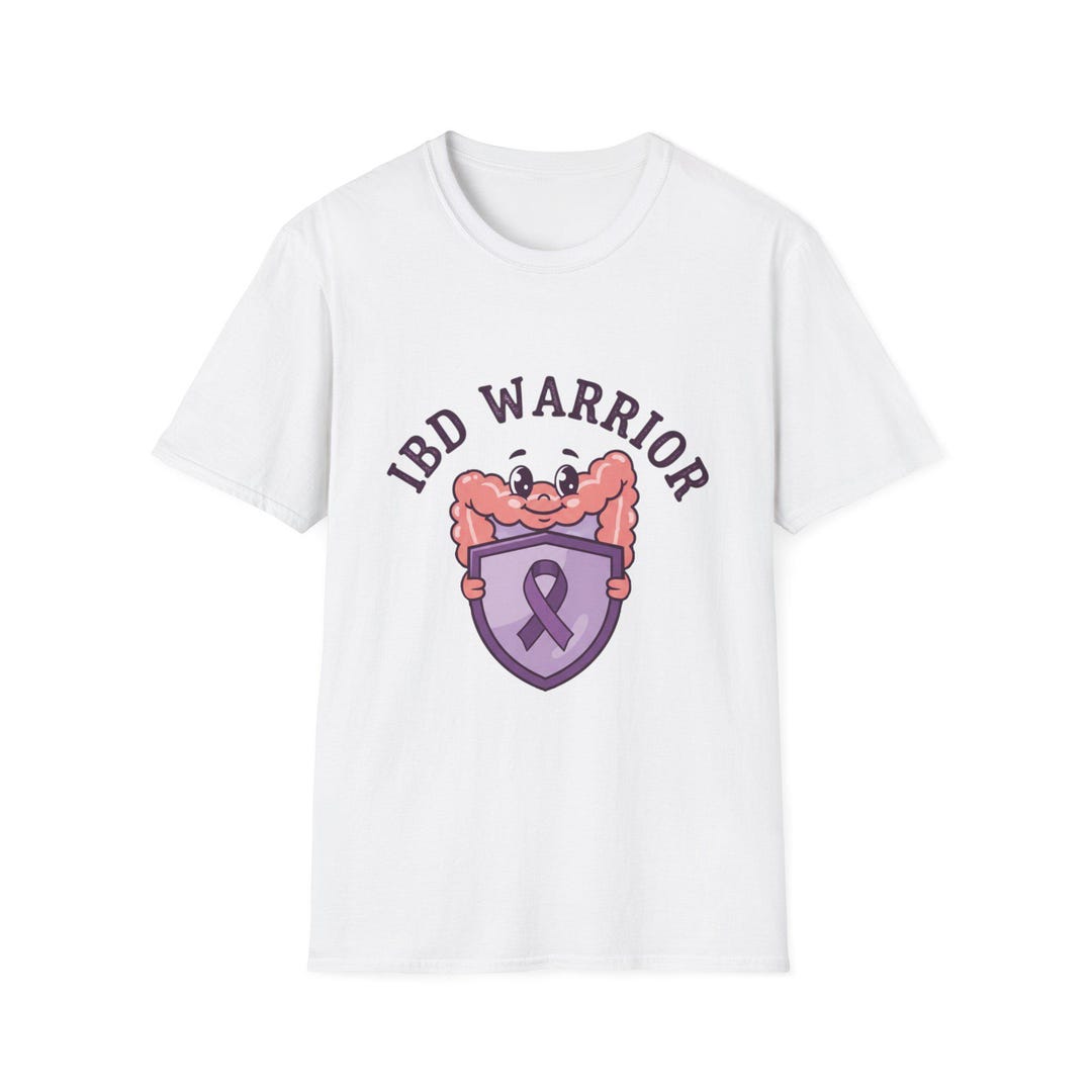 IBD Warrior Colon Cartoon T-shirt | Colitis Crohns Awareness Tee - Etsy