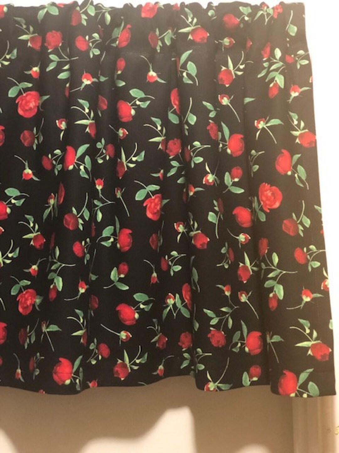 Handmade Little Red ROSE Valance,41 X 15 Inches - Etsy
