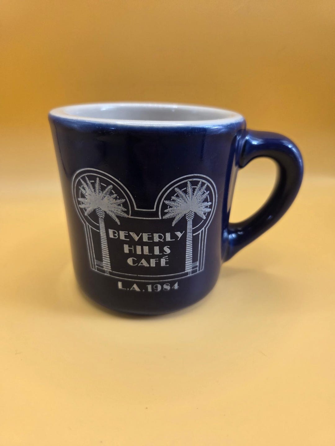 Beverly Hills Cafe 1984 Cobalt Blue Mug - Etsy
