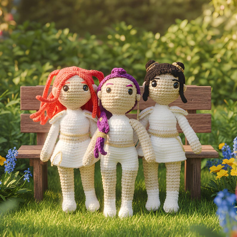 Crochet Pattern Kpop Demon Hunters– KPOP, Girl Group Crochet Dolls ...