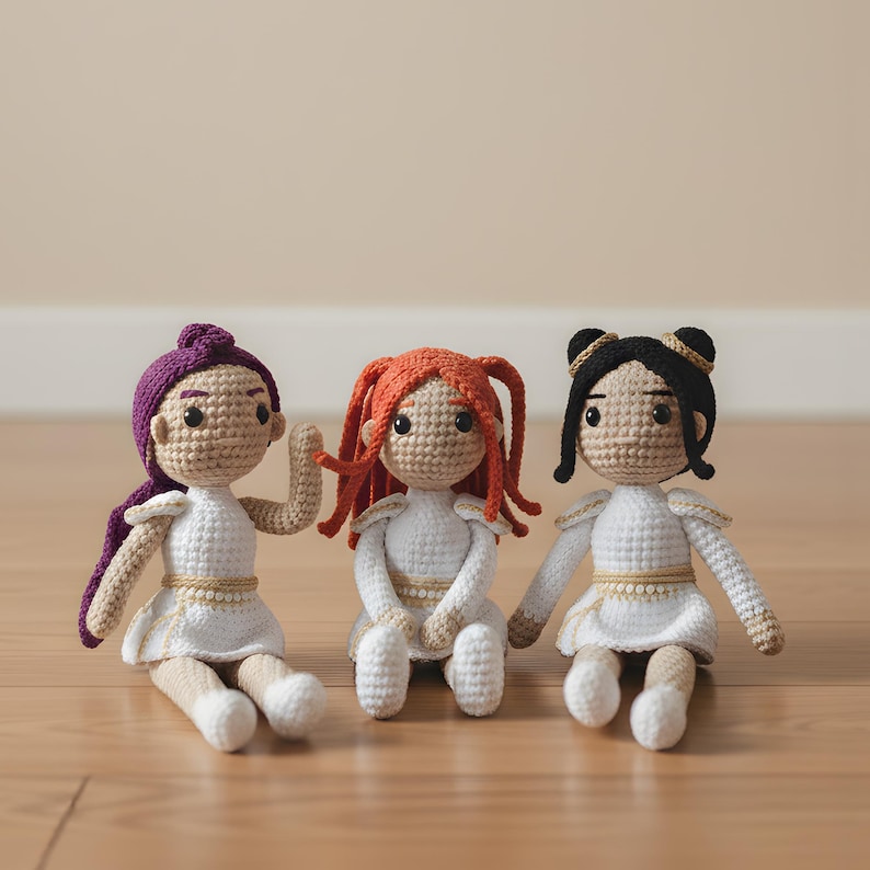 Crochet Pattern Kpop Demon Hunters– KPOP, Girl Group Crochet Dolls ...