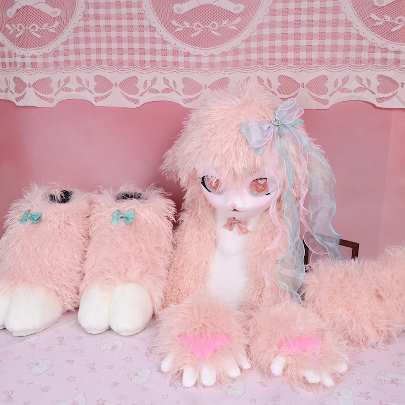 Pink Lamb Furry - Etsy UK