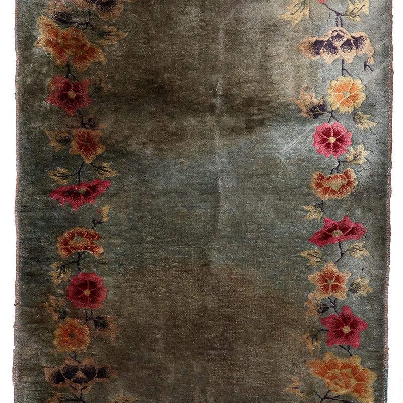 Small Chinese Antique Rug - Etsy