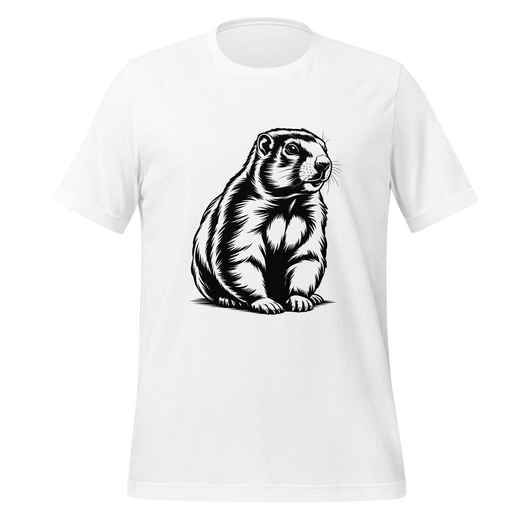 Gopher Illustration T-shirt | Minimal Wildlife Art | Cute Animal ...