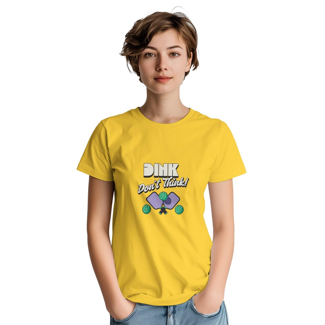 Pickleball Dink Dont Think Heavyweight Cotton Tshirt Classic Fit ...