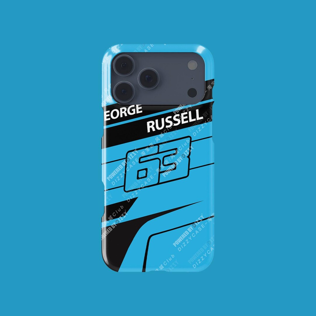 George Russell 2025 F1 Helmet Livery Phone Case – Racing Number 63 ...