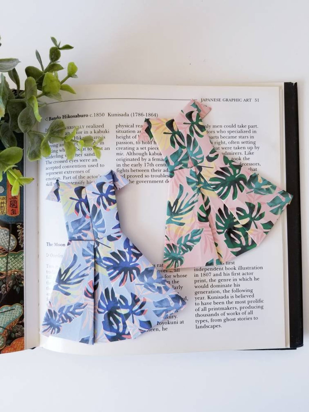 Origami Bookmarks, Origami Dress Bookmarks, Dress Bookmarks, Handmade ...