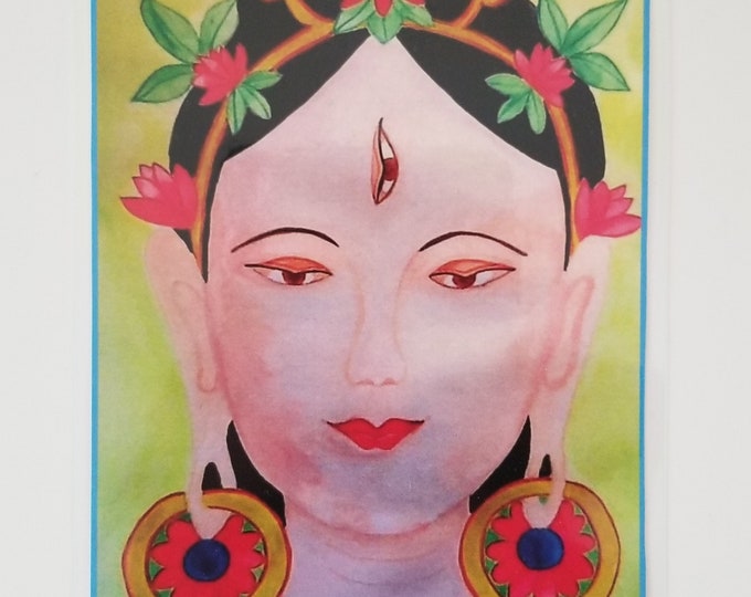 White Tara, Buddha, Divine Mother, White Tara Card, Goddess, Rainbow ...