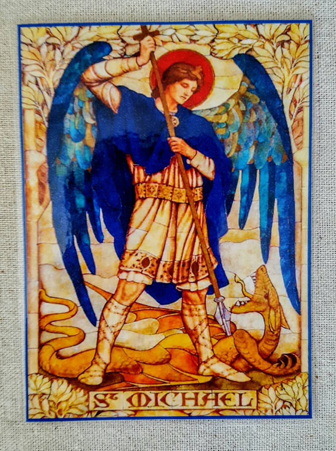 St. Michael angel Archangel Michael Archangel Michael card | Etsy