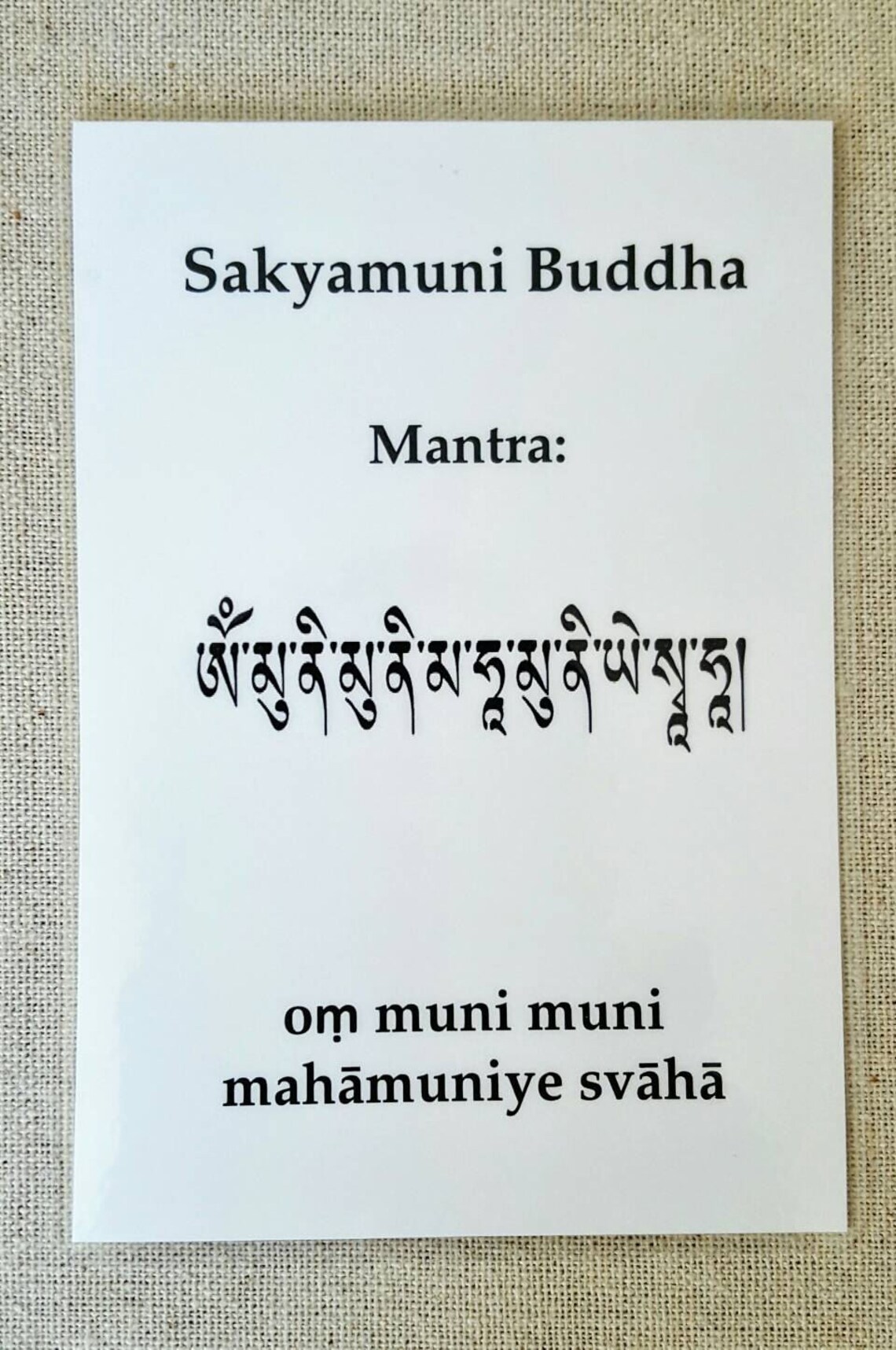 Buddha, Sakyamuni Buddha, Sakyamuni Buddha Card, Buddha Card, Altar ...