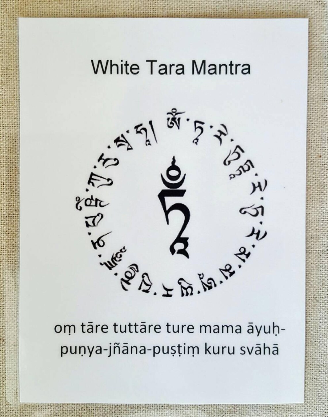 White Tara, Buddha, Divine Mother, White Tara Card, Goddess, Rainbow ...