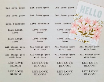 Words on Fabric Hand Printed Inspirational Words With Be | Etsy