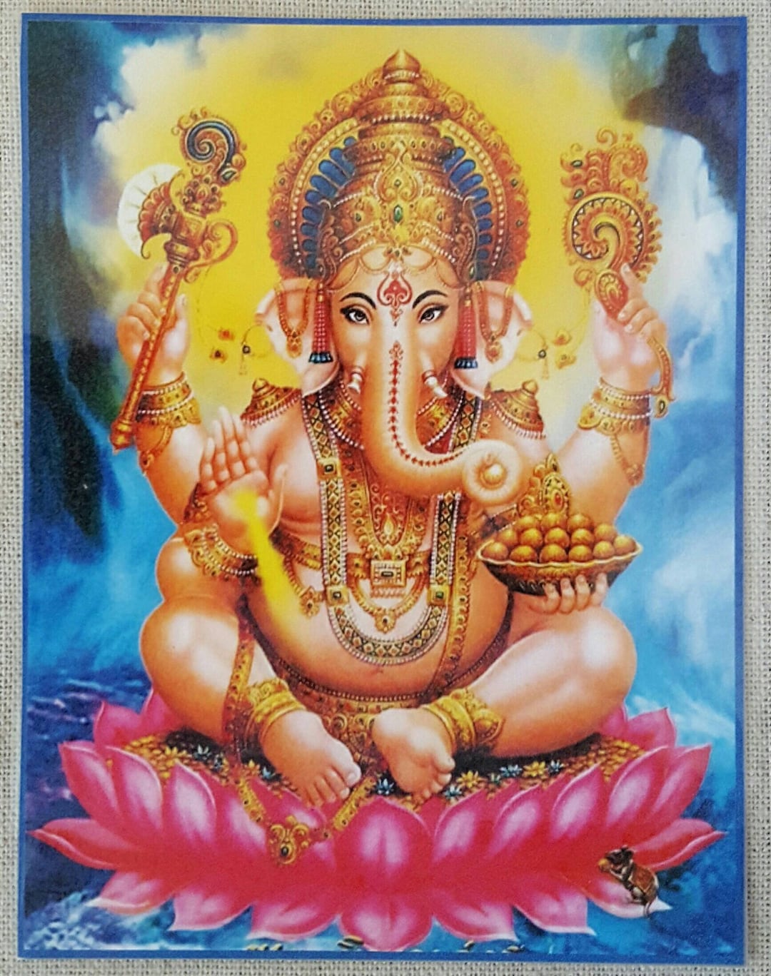 Ganesh Card, Lord Ganesh, Hindu God, Yoga, Meditation Card, Good ...