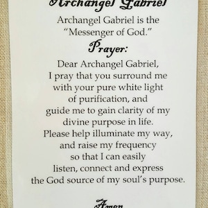 St. Gabriel, Angel, Archangel Gabriel, Archangel Gabriel Card, Altar ...