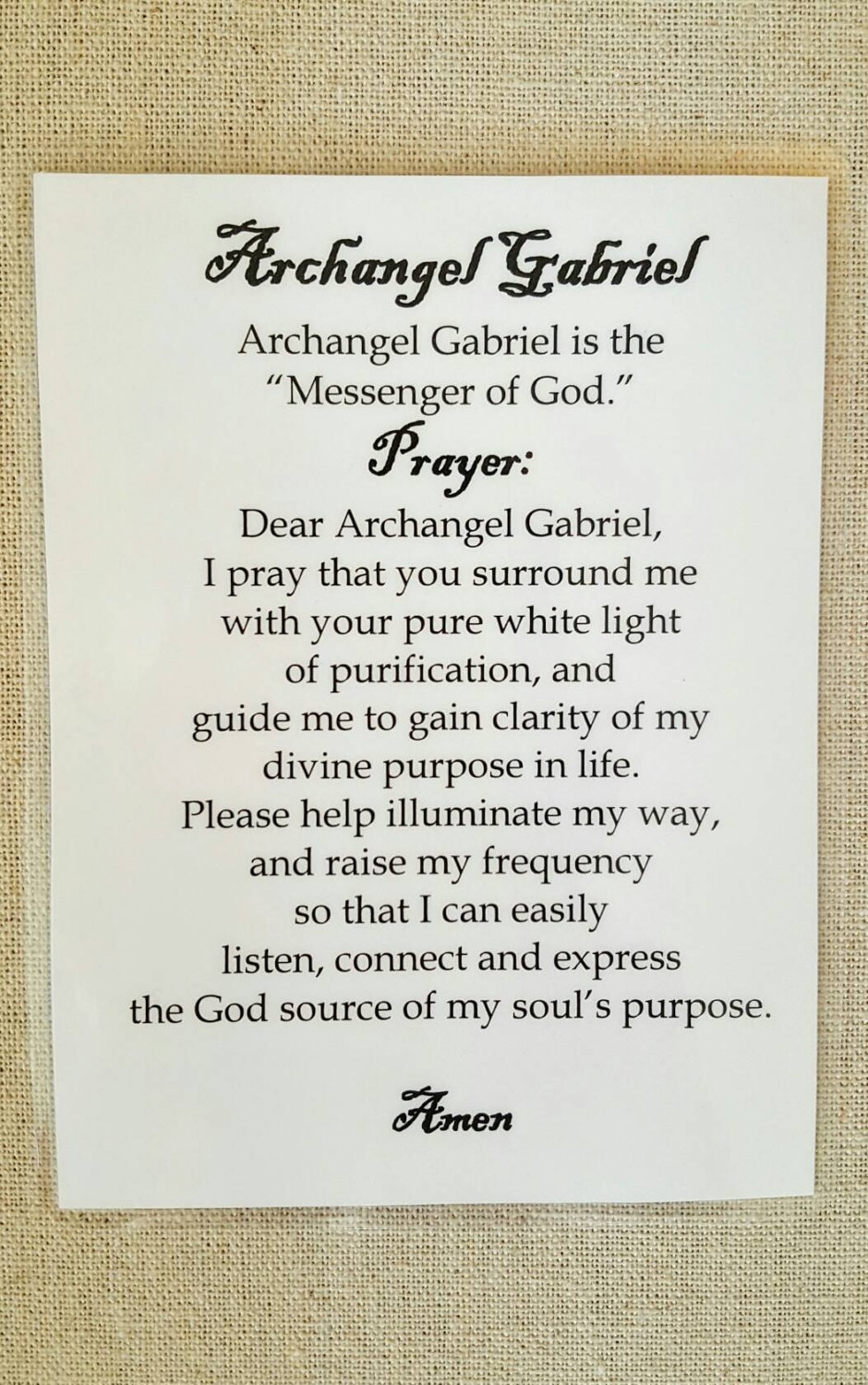 St. Gabriel, Angel, Archangel Gabriel, Archangel Gabriel Card, Altar ...