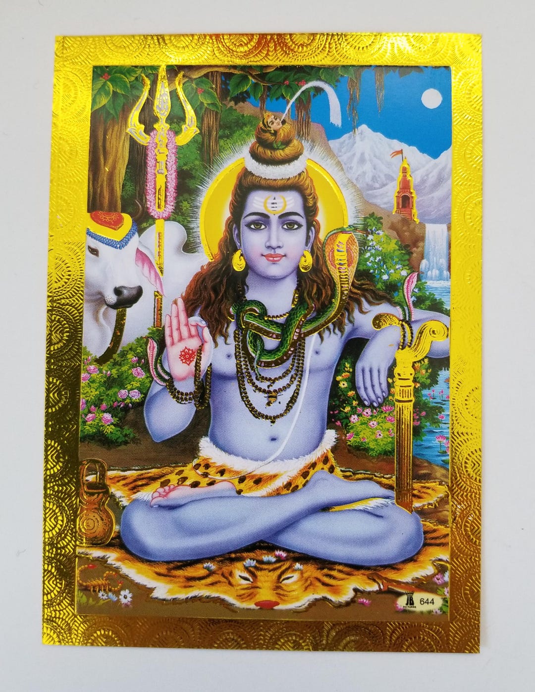 Shiva Card, Lord Shiva, Hindu God, Yoga, Meditation Card, Mahadeva Card ...