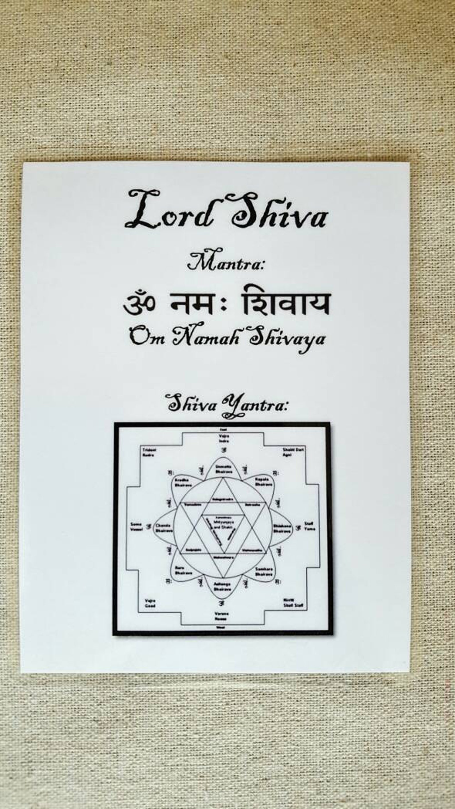 Shiva Card Lord Shiva Hindu God Yoga Meditation Card | Etsy