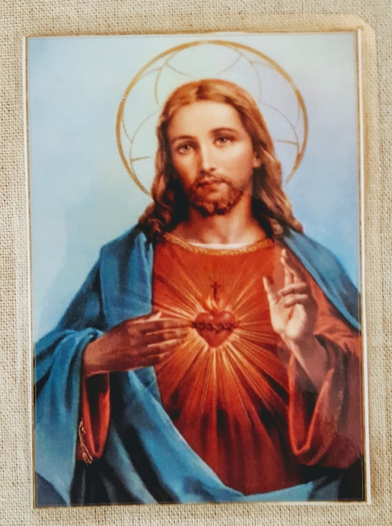 Carte de Jésus carte du Christ Jésus-Christ Prière du | Etsy