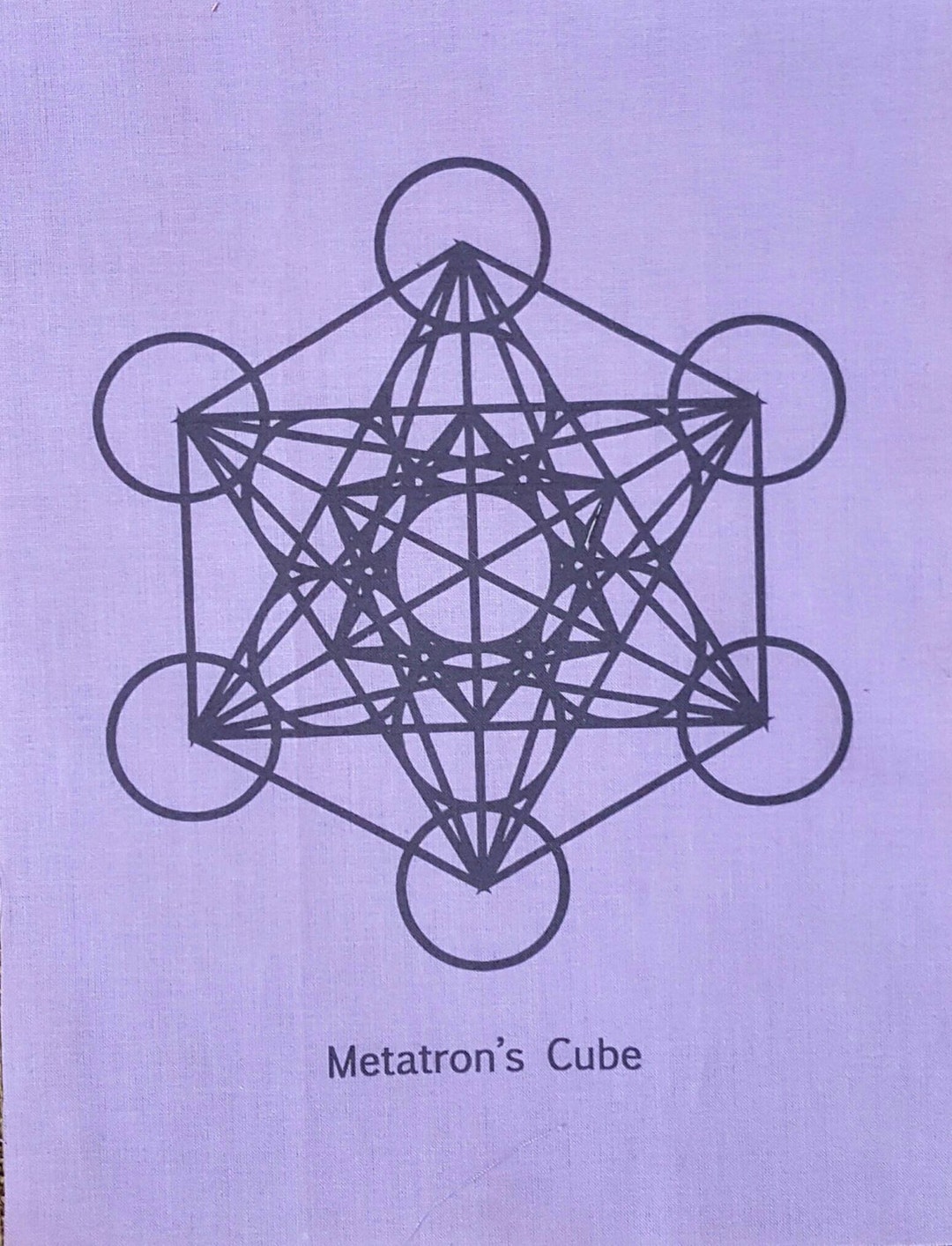 Metatron's Cube, Sacred Geometry, on Fabric, Hand Printed - Etsy