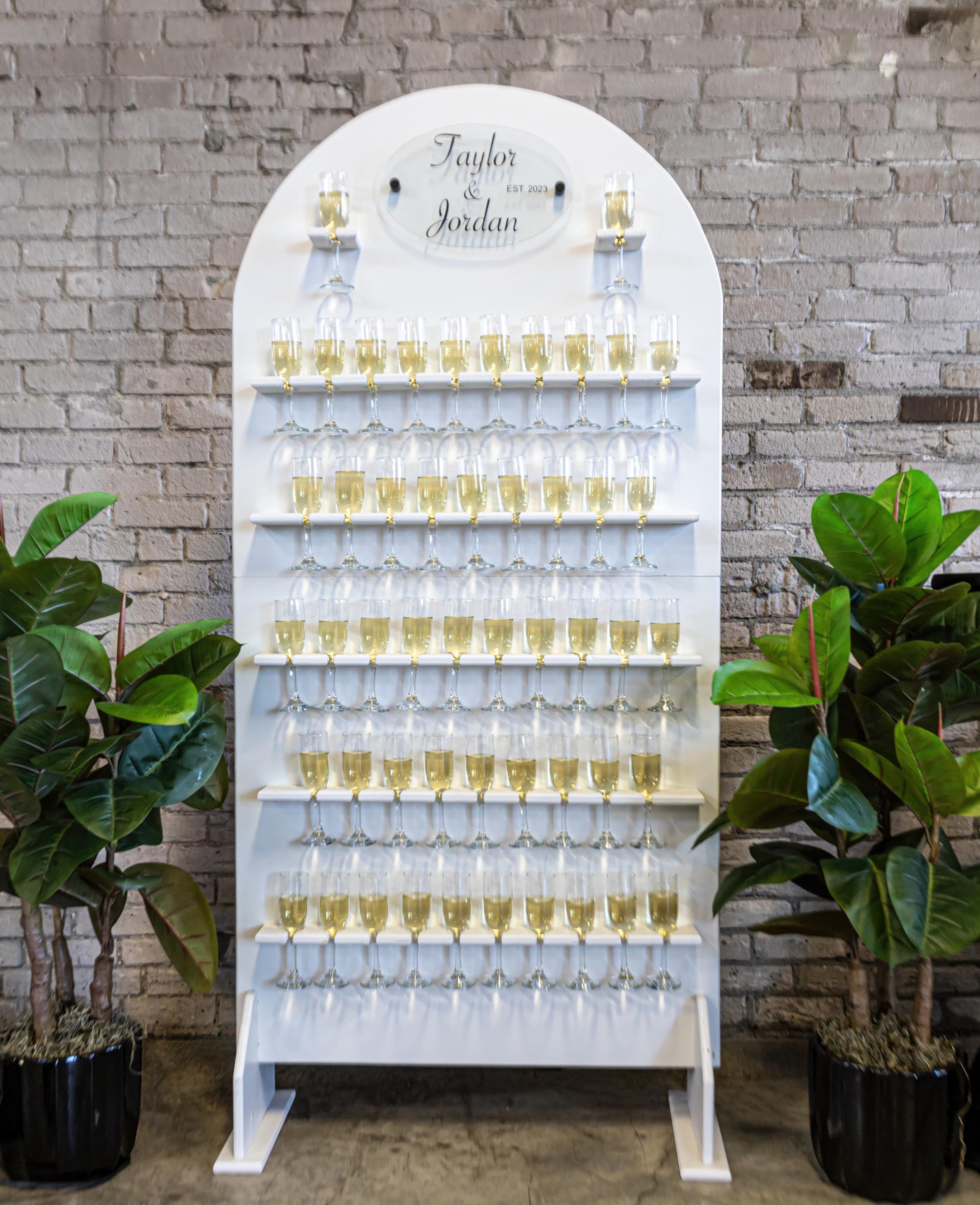 DIY Champagne Flute Wall Shelf: Weddings and Party Decor, SHELVES ONLY ...