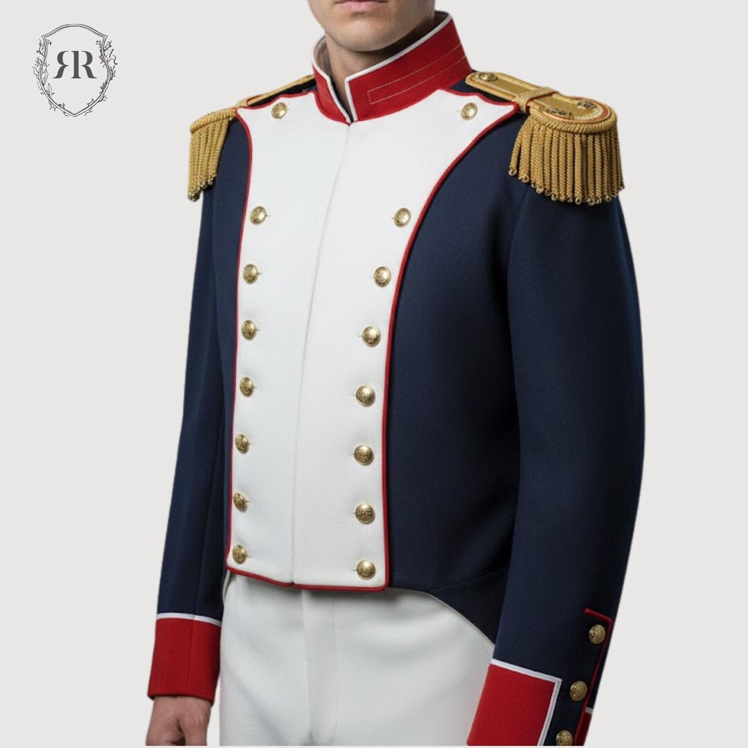Napoleonic Military Jacket | French Imperial Officer Wear | Double ...