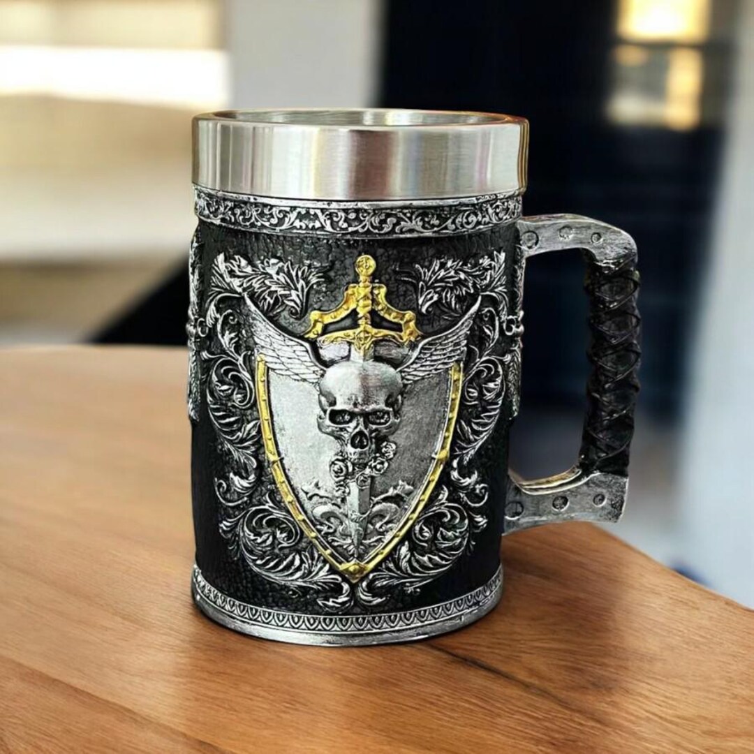 Medieval Knight Beer Stein With Angel Wings - Etsy