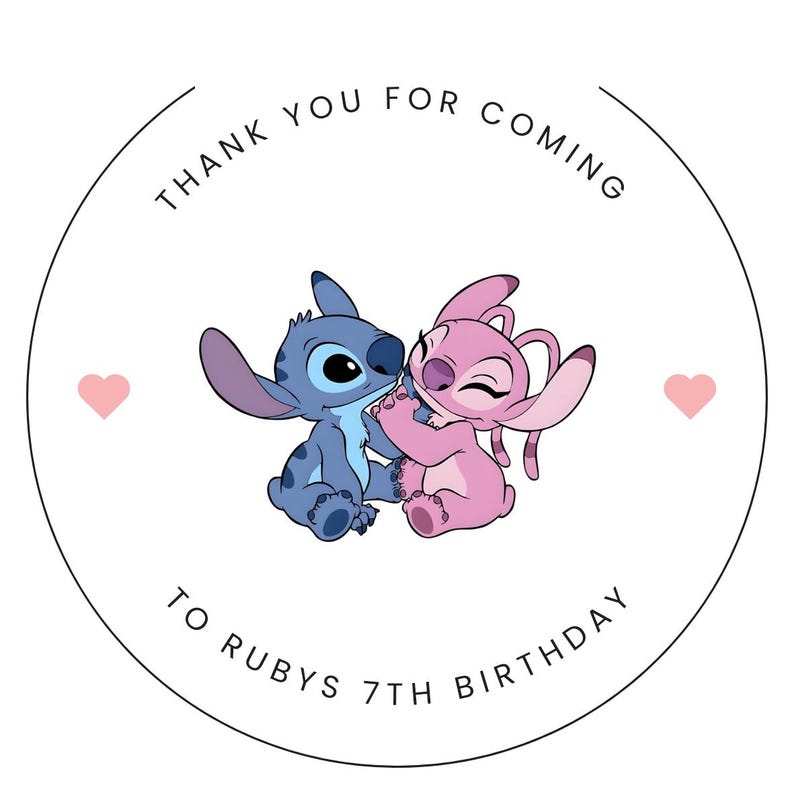 Stitch & Angel Digital Stickers Custom Order - Etsy