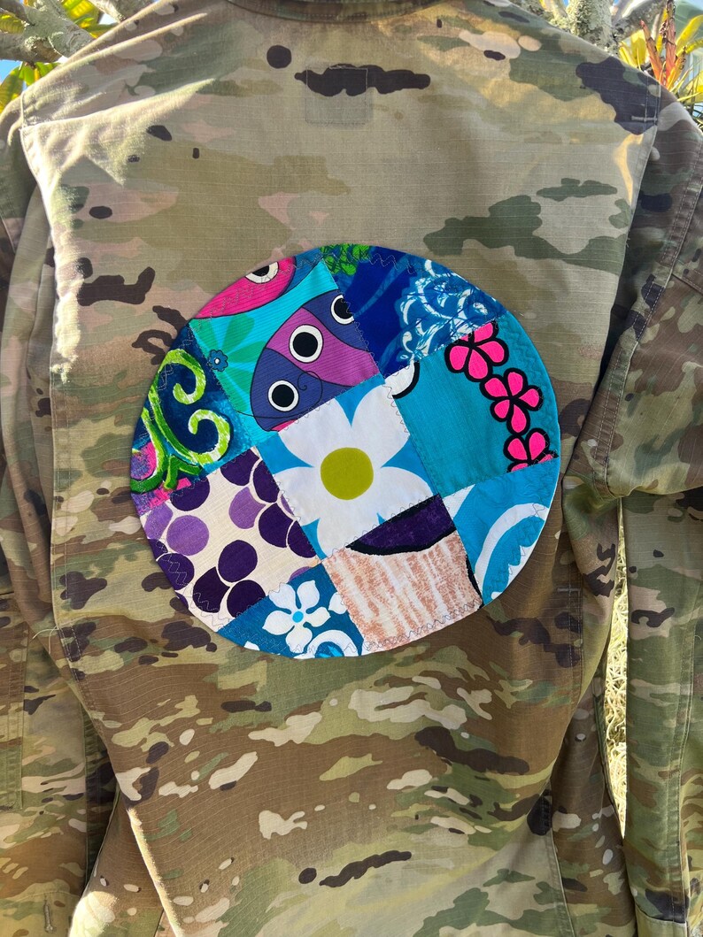 Upcycled Operational Camouflage Pattern OCP Unisex Jacket With Vintage ...