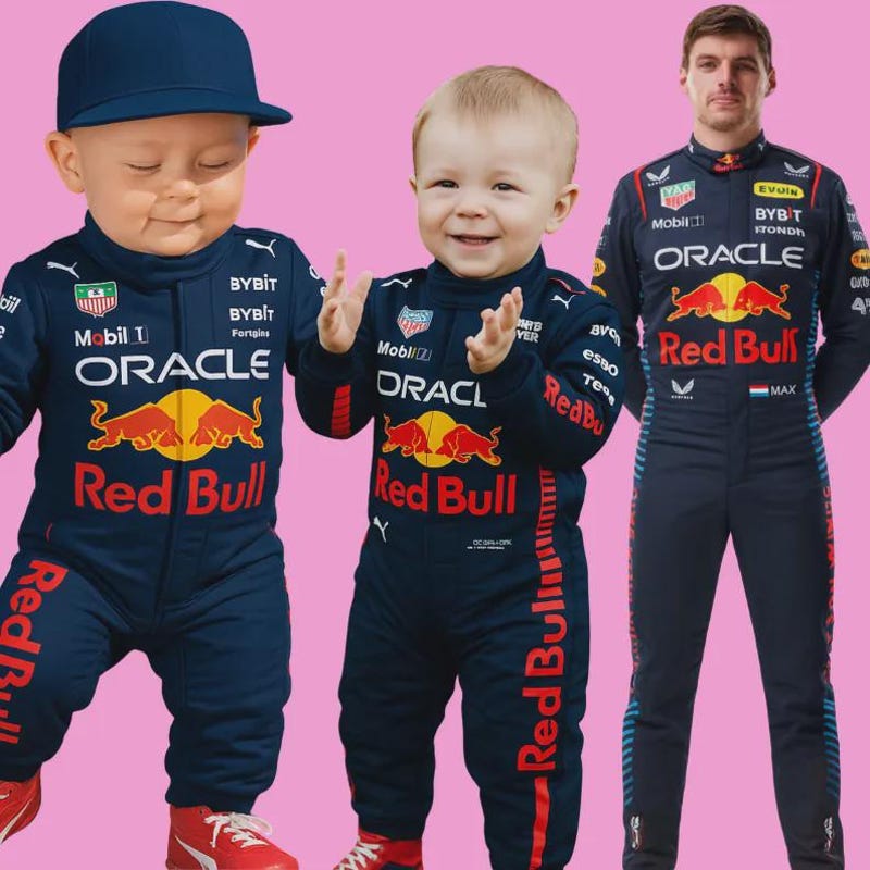 Red Bull Black Kart Suit - Etsy