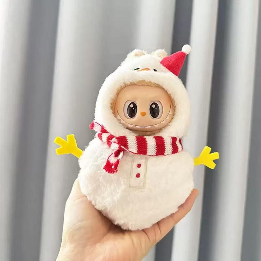 Labubu Christmas Outfit Set – 4 Styles Holiday Doll Clothes / Snowman ...